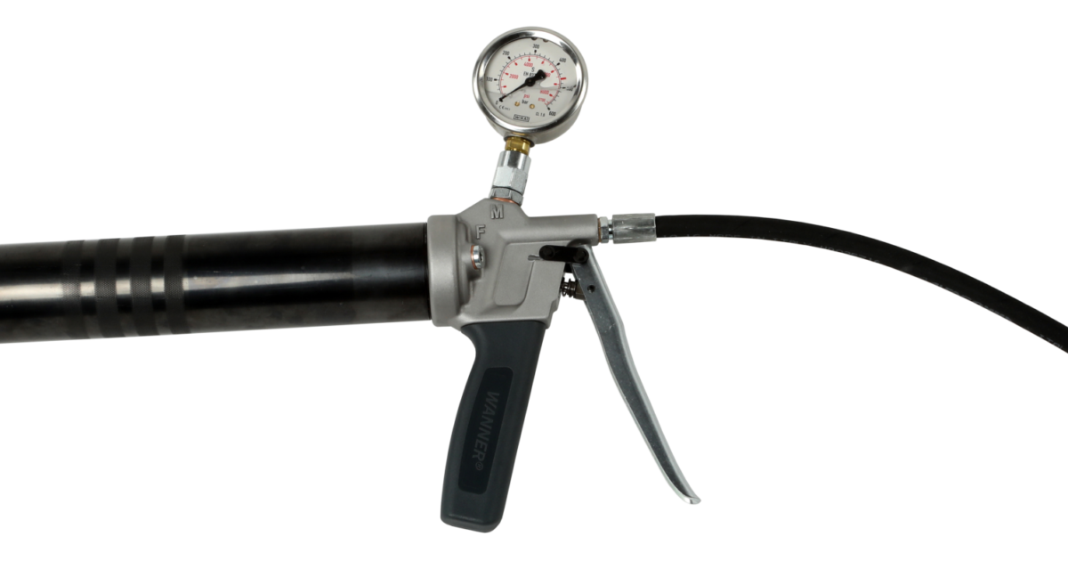 ABNOX - High Pressure One-hand Pump with Gauge 450 bar / 400 cm3